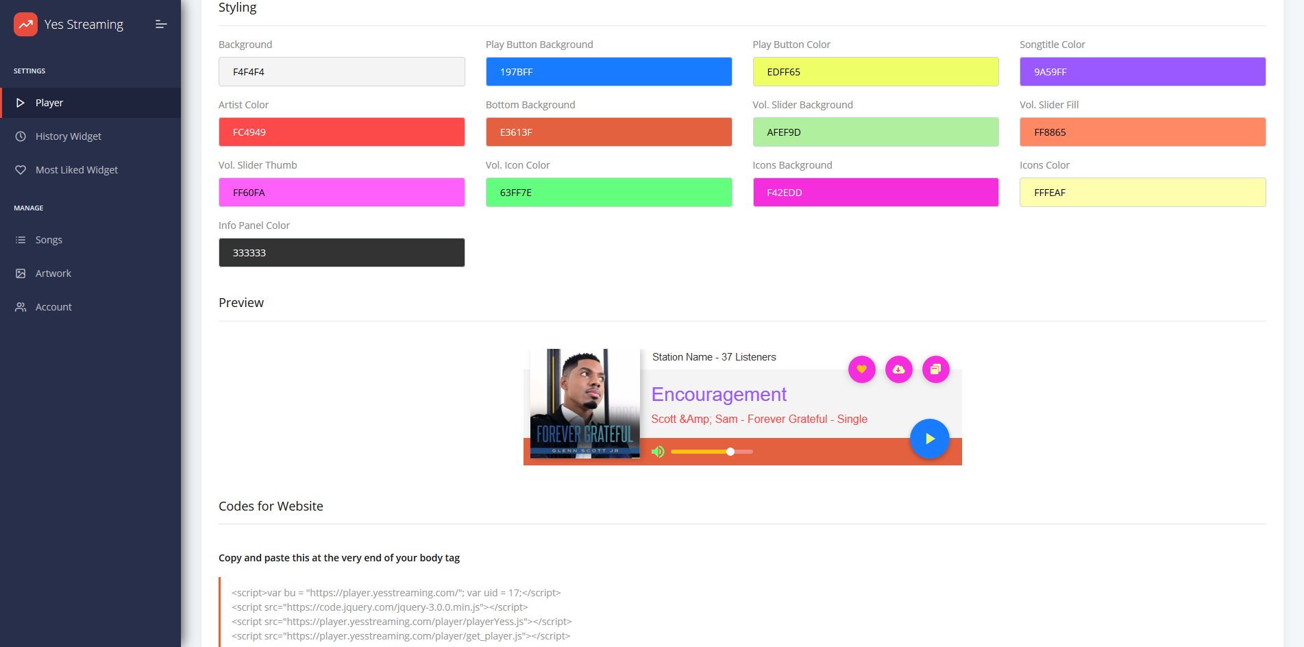 Premium HTML5 Web Radio Player For Online Radio Station